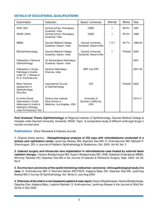 Biodata dr dipankar das | PDF
