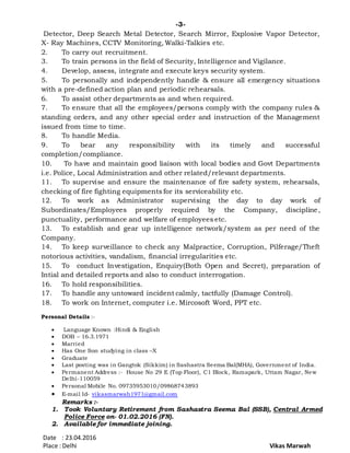 Bio data 80 | DOCX