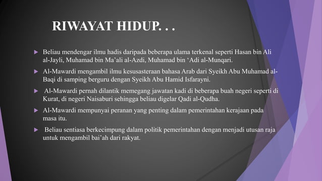 Biodata al mawardi | PPT
