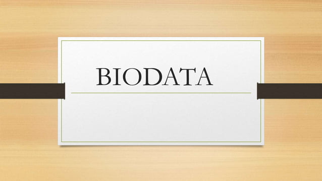 Biodata dewiiiiiiiii | PPTX