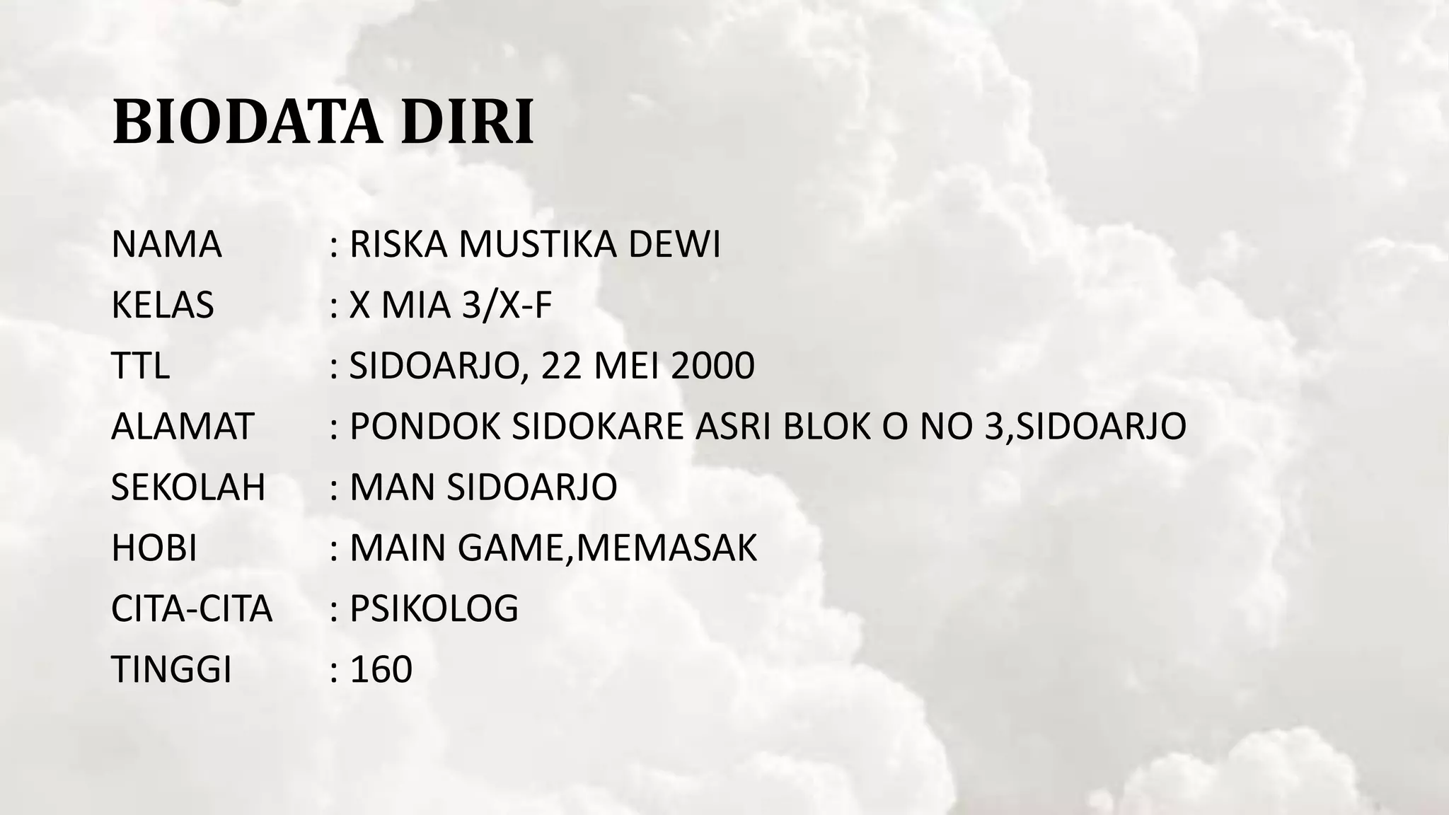 Biodata diri | PPTX