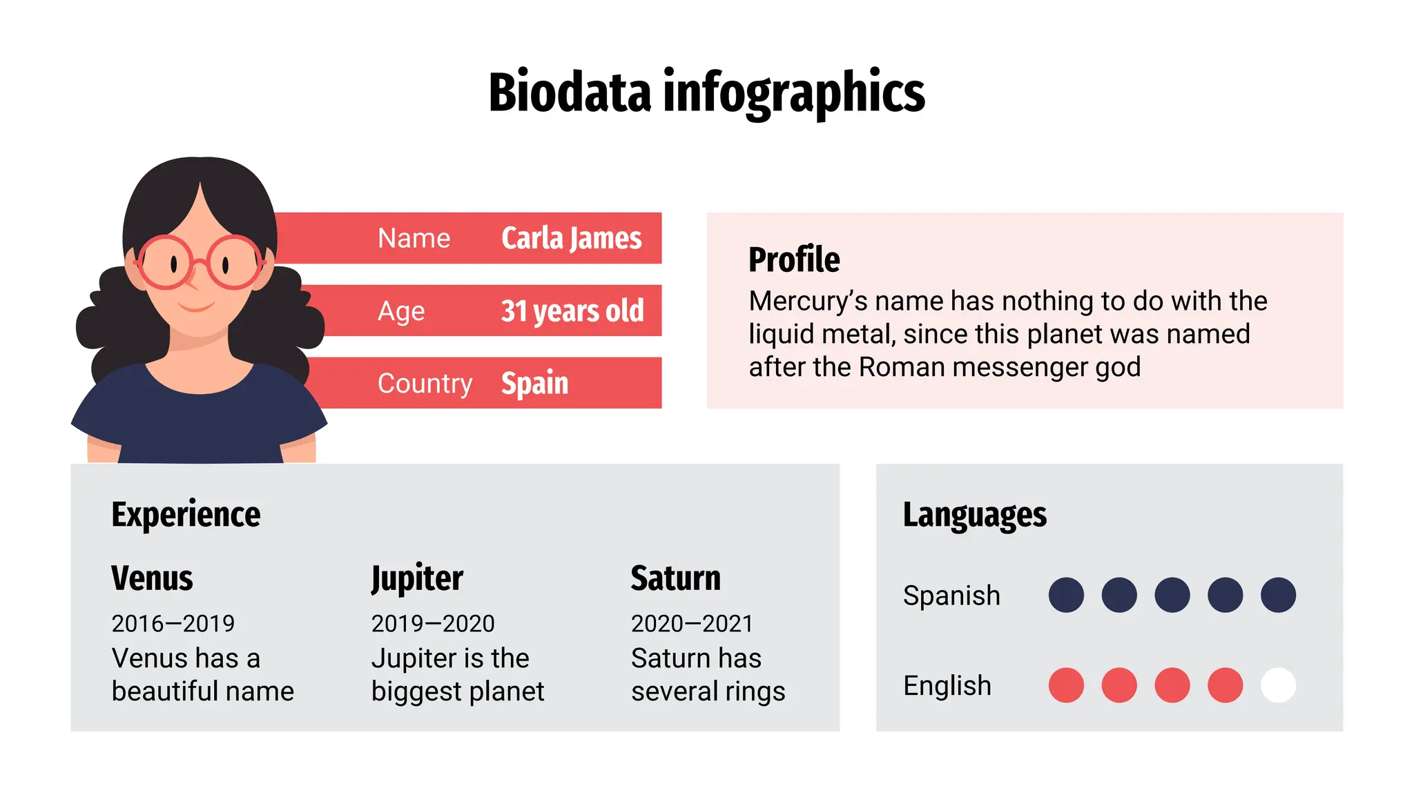 Templates Biodata Infographics excel .pptx