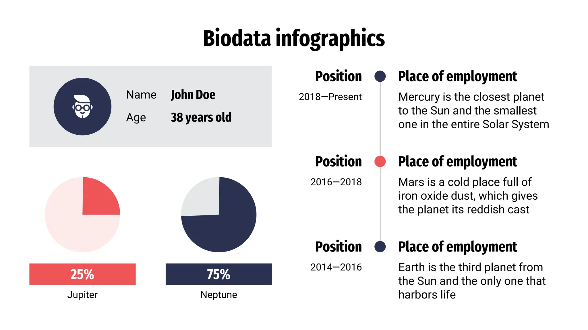 Templates Biodata Infographics excel .pptx