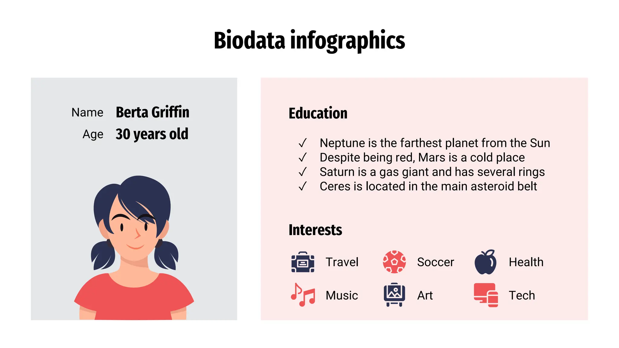Templates Biodata Infographics excel .pptx