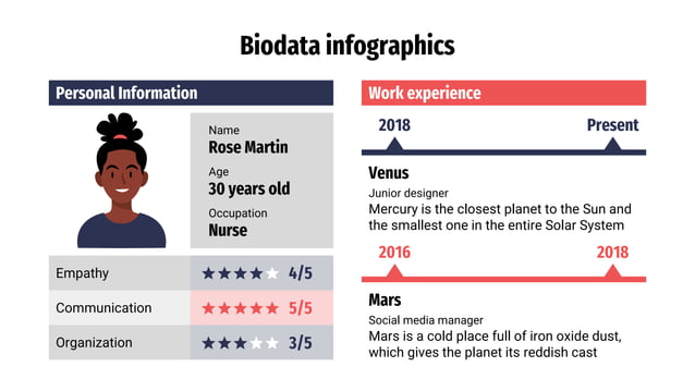Templates Biodata Infographics excel .pptx