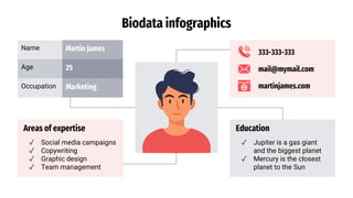 Templates Biodata Infographics excel .pptx