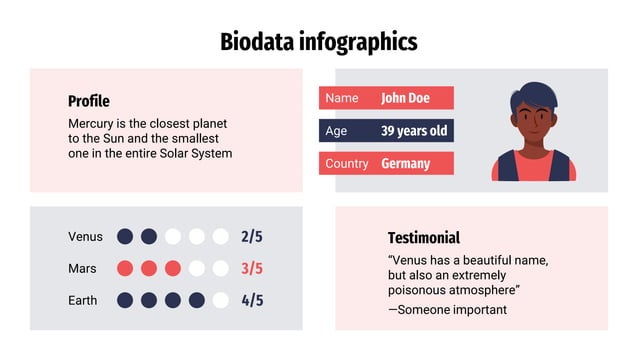 Templates Biodata Infographics excel .pptx