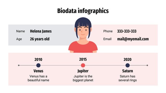 Templates Biodata Infographics excel .pptx