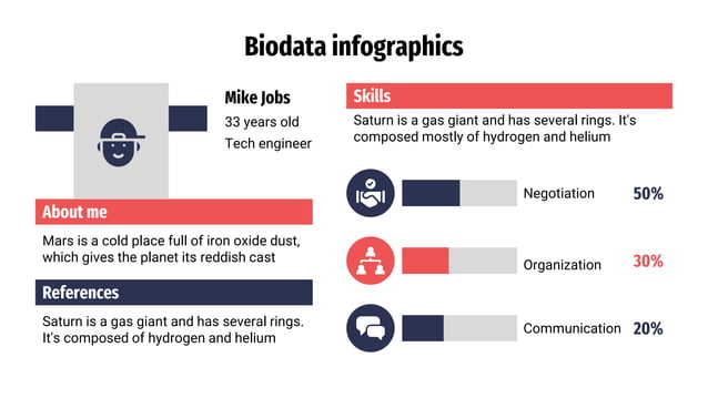 Templates Biodata Infographics excel .pptx