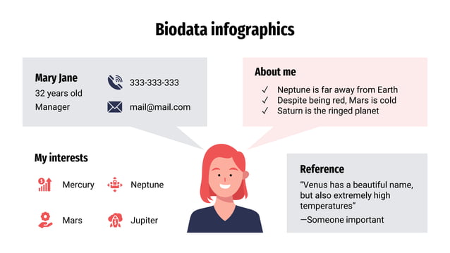 Templates Biodata Infographics excel .pptx