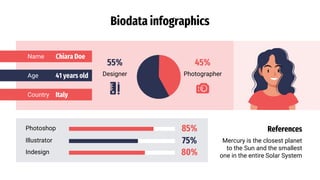 Templates Biodata Infographics excel .pptx