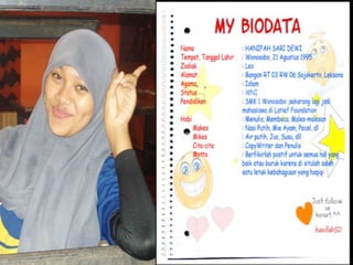 Biodataku hanifah sari dewi | PPT