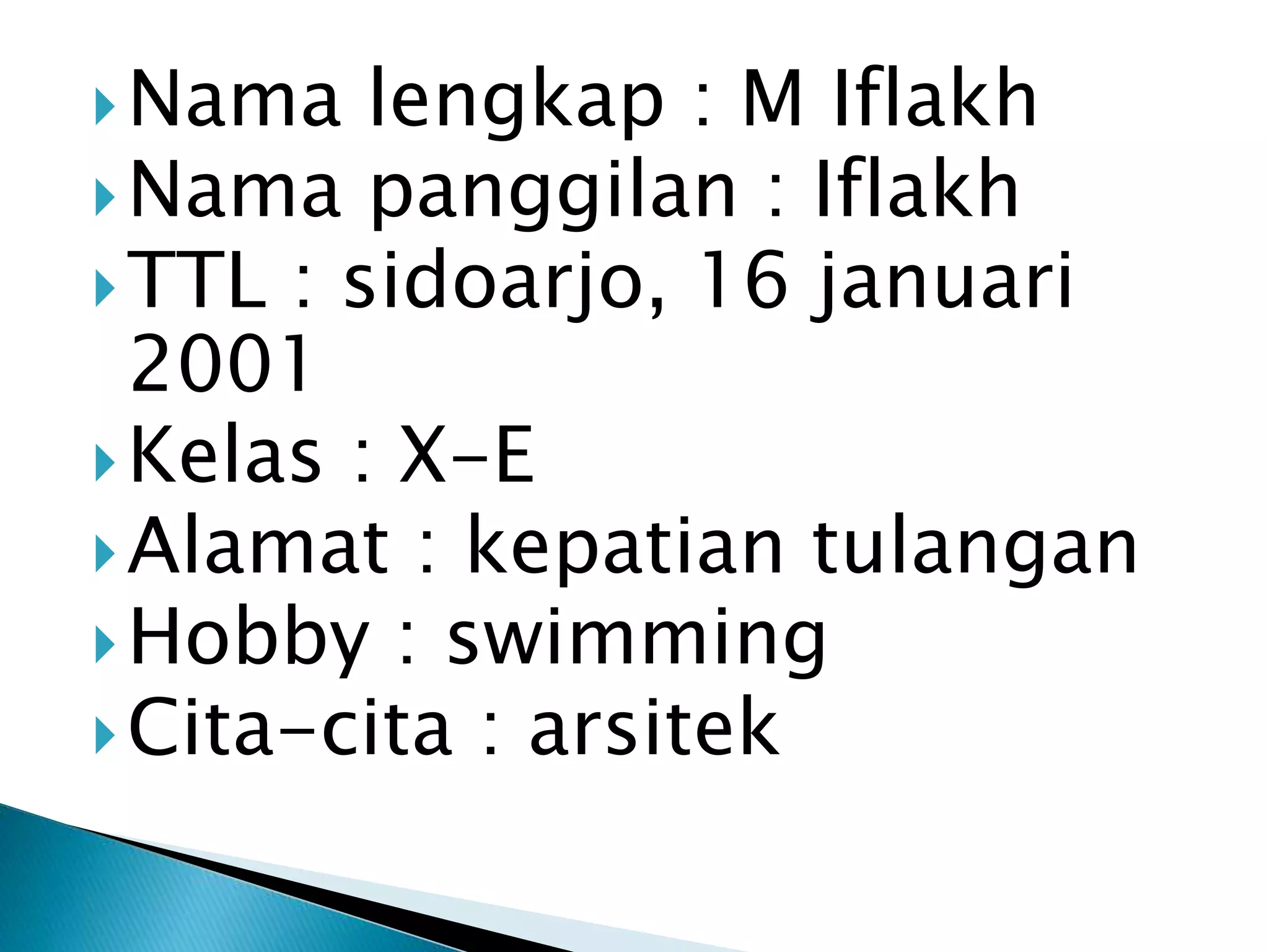 Biodataku prodis | PPTX