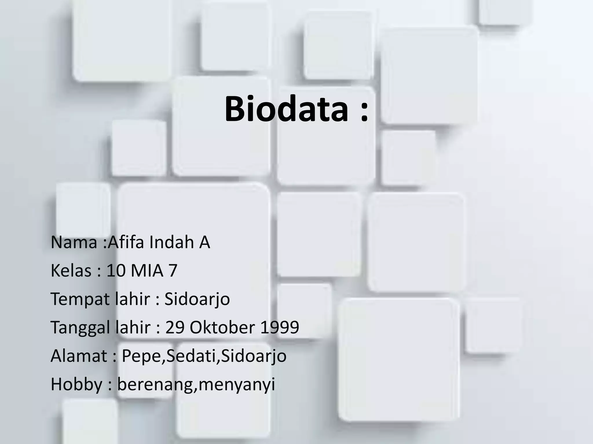 my biodata | PPT