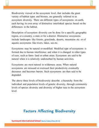 Biodaversity | DOCX
