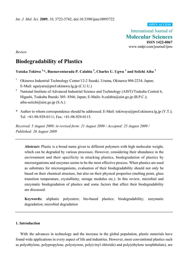 Biodegradability of plastics.pdf