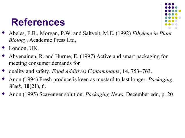 Biodegradable active packaging(mechanism) | PPT