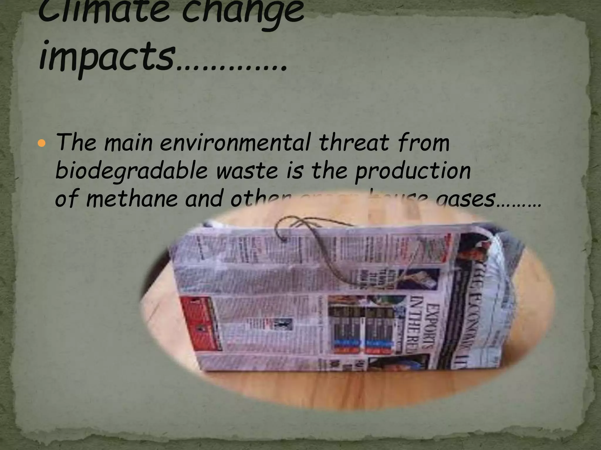 Biodegradable and non biodegradable waste and their management project ...