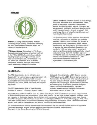 FTC Green Guides: Biodegradable Glossary | PDF
