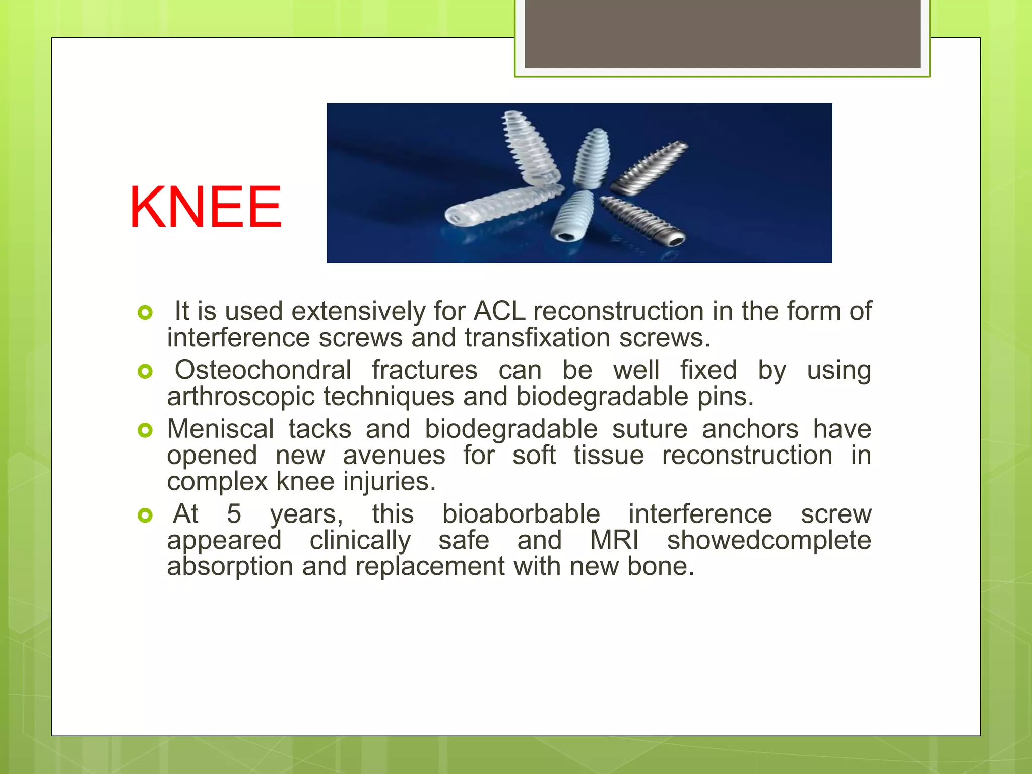 Biodegradable implants | PPTX