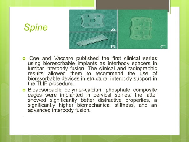Biodegradable implants | PPTX
