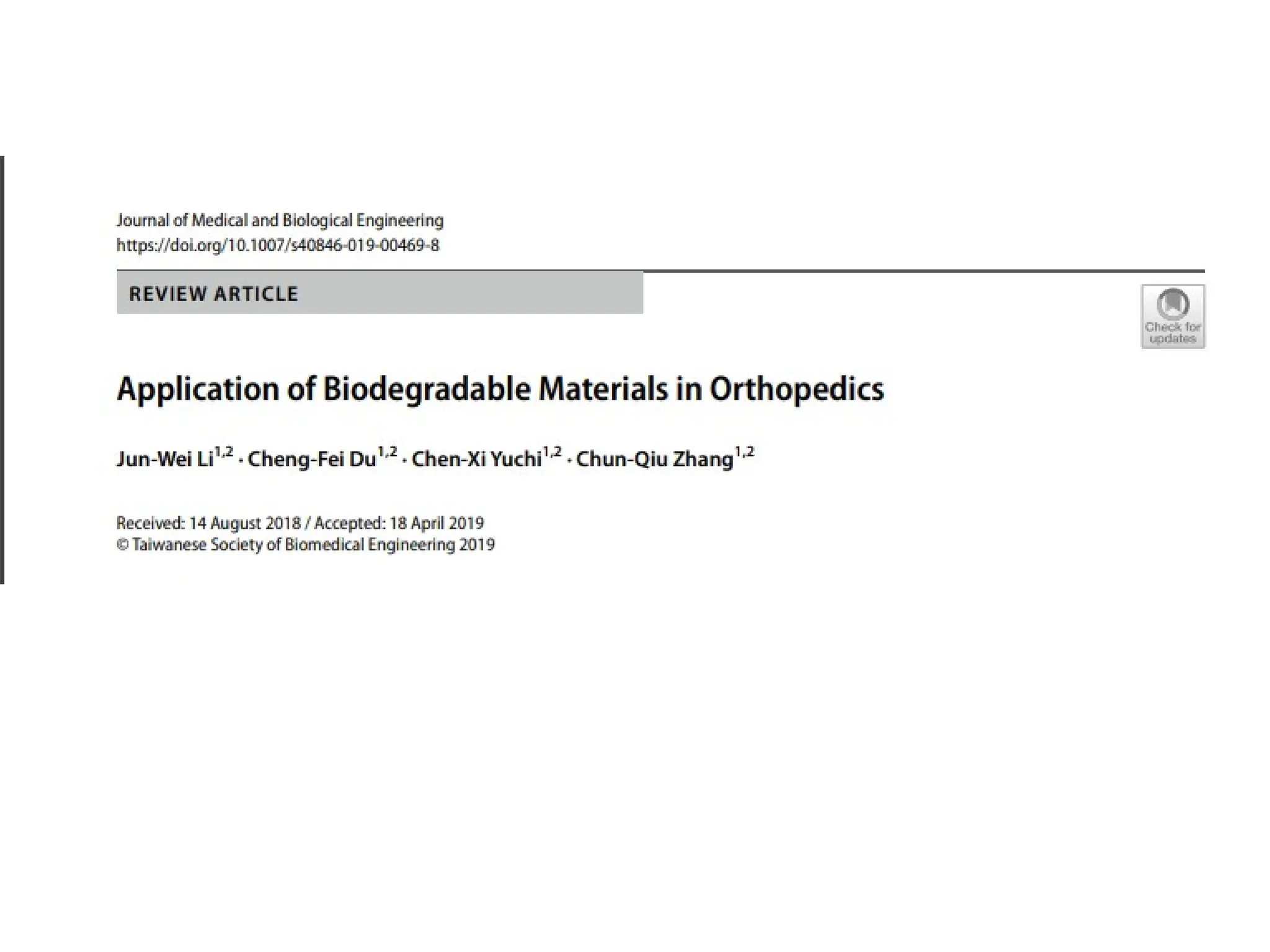 BIODEGRADABLE IMPLANTS IN ORTHOPAEDICS PPT | PPTX
