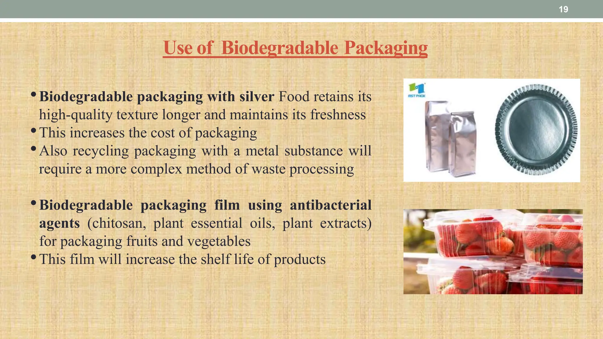 Biodegradable Packaging of food | PPTX