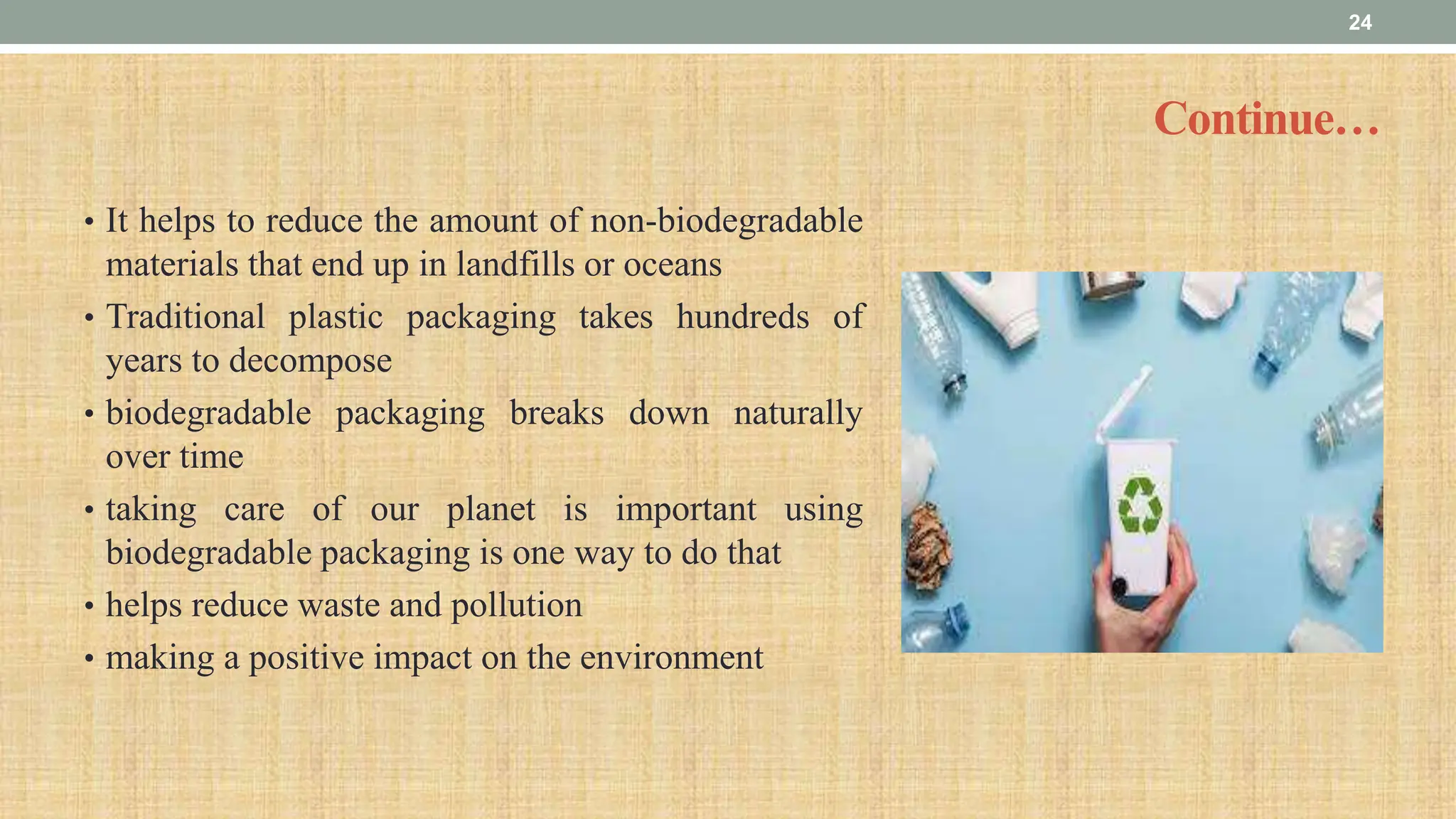 Biodegradable Packaging of food | PPTX