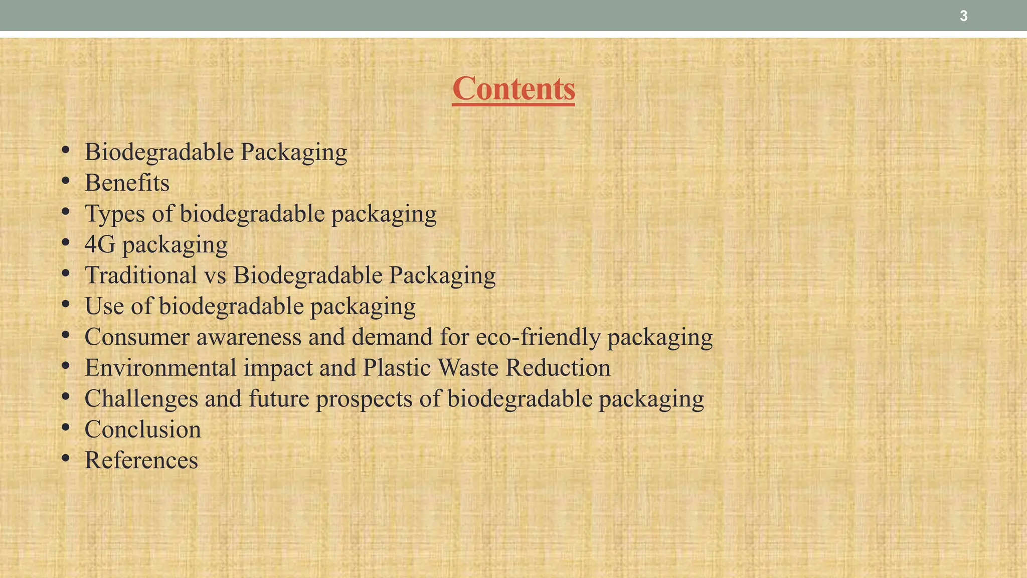 Biodegradable Packaging of food | PPTX