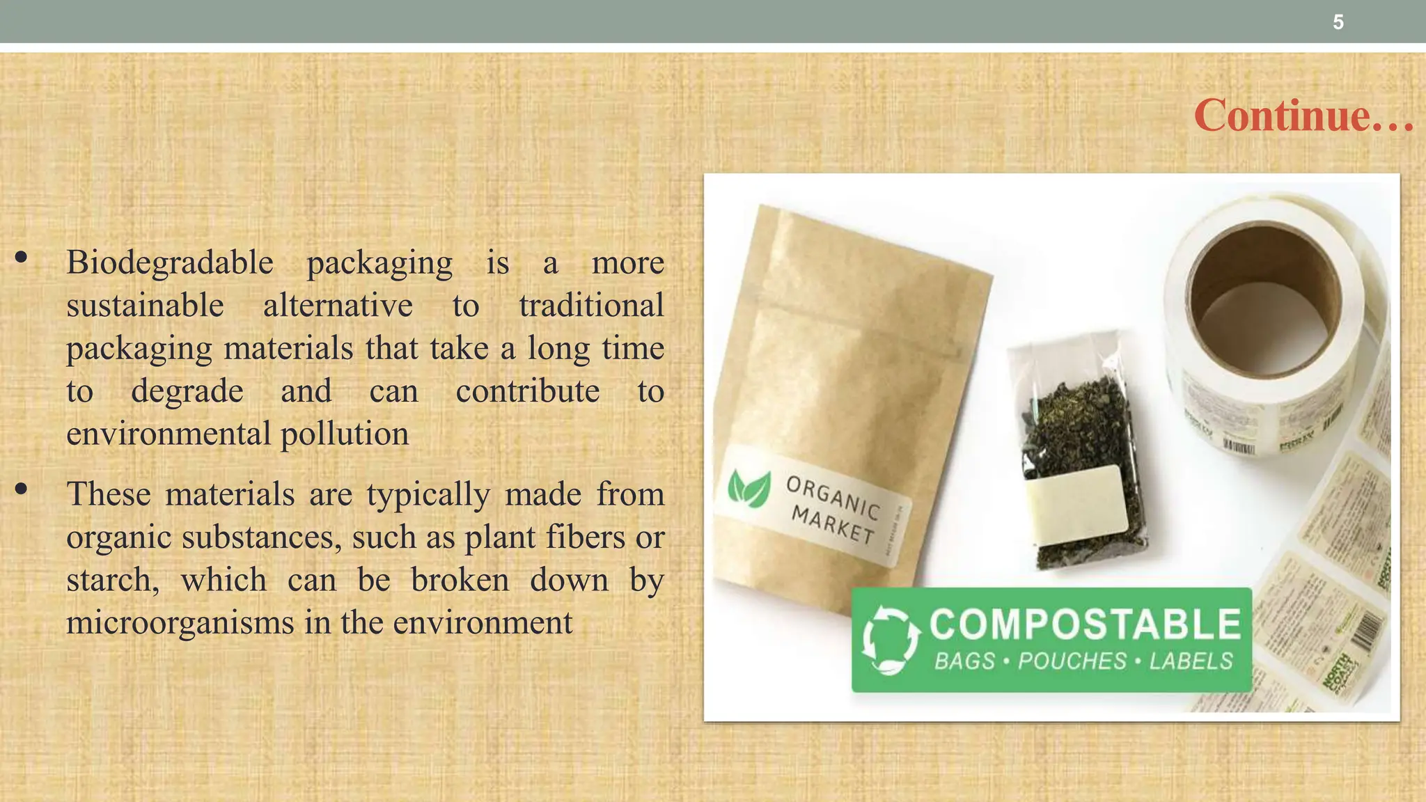 Biodegradable Packaging of food | PPTX