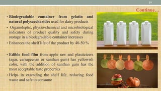 Biodegradable Packaging of food | PPTX