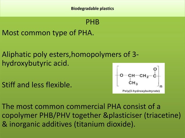 Biodegradable plastic plant biotech. | PPTX