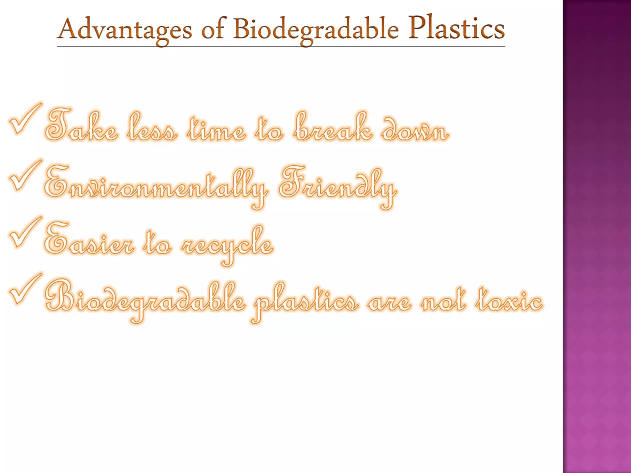 Biodegradable plastics | PPT