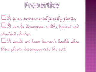 Biodegradable plastics | PPT