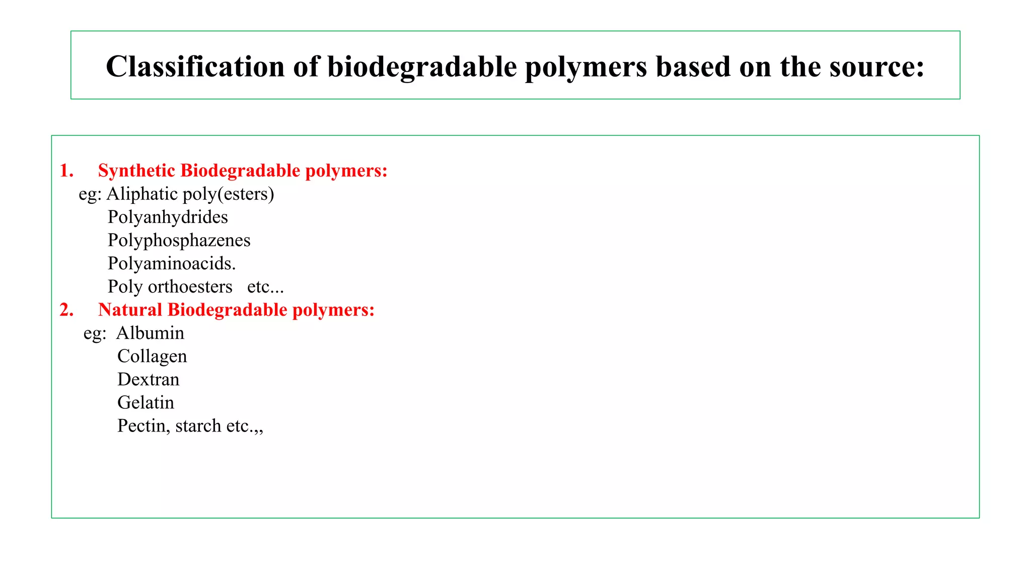 Biodegradable plastics | PPT