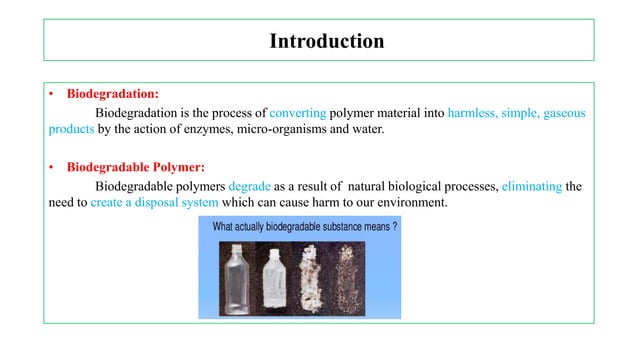 Biodegradable plastics | PPT