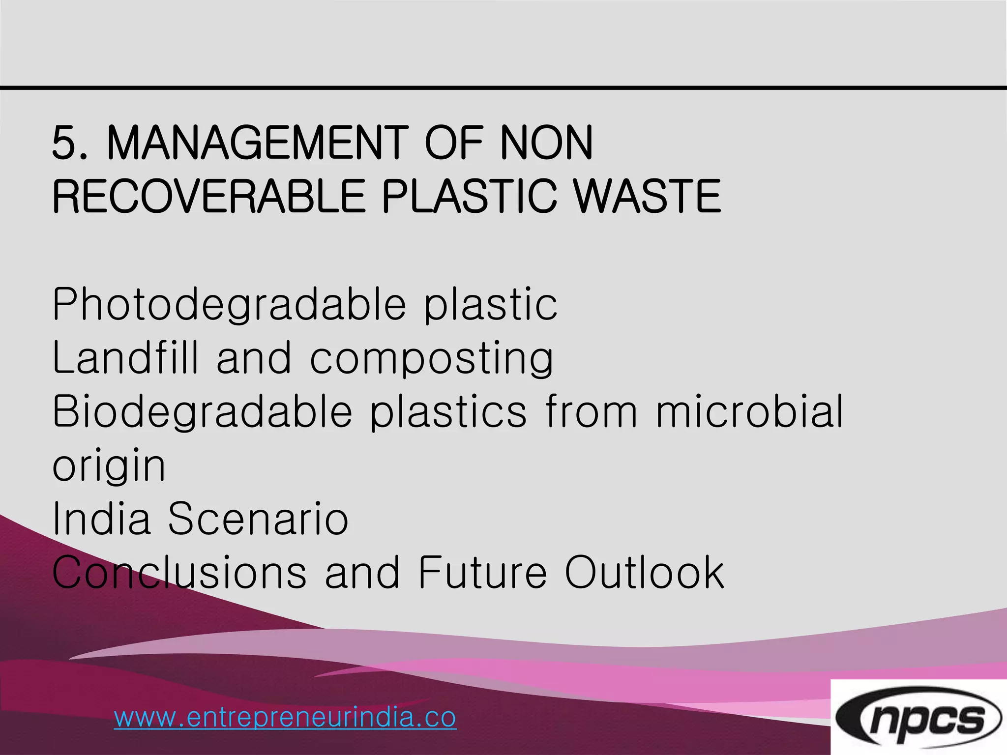 Biodegradable Plastics (Eco Friendly Plastics) | PPTX