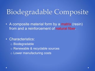 Biodegradable polymer, copolymer & composites | PPTX