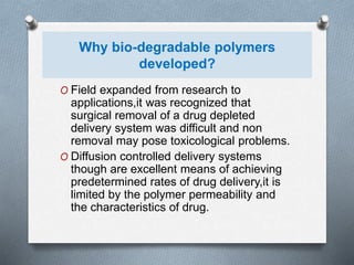 Biodegradable polymers | PPTX