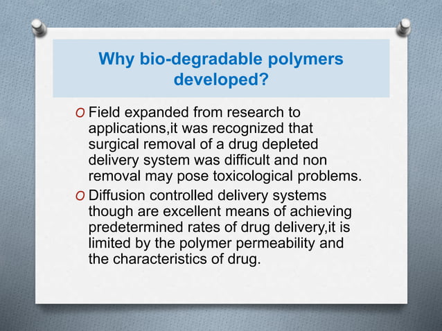 Biodegradable polymers | PPTX