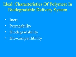 Biodegradable polymers | PPT