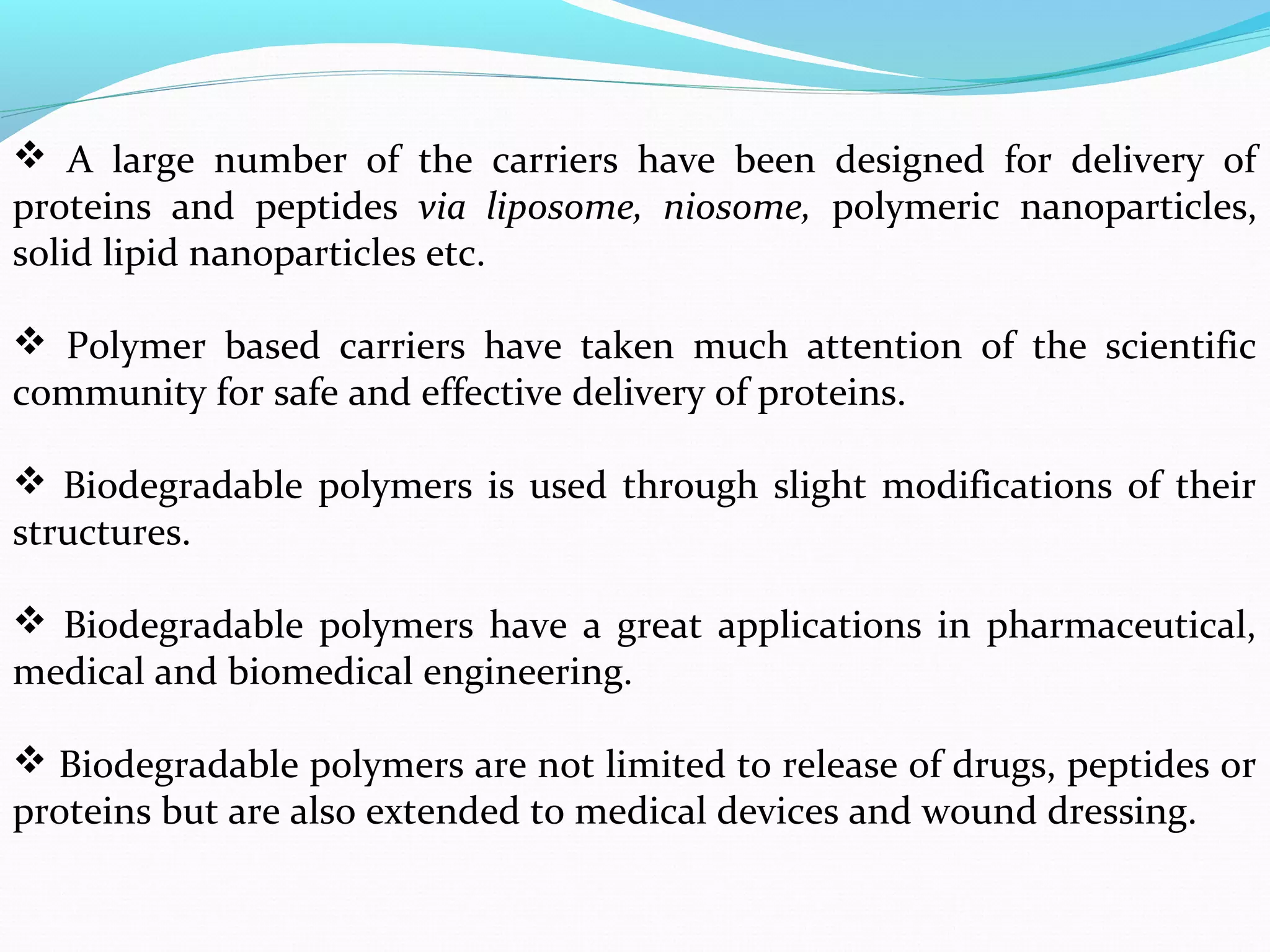 Biodegradable Polymers | PPT