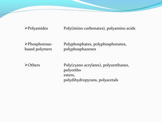 Biodegradable Polymers | PPT