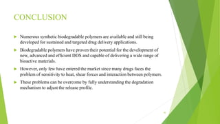 Biodegradable polymers | PPTX