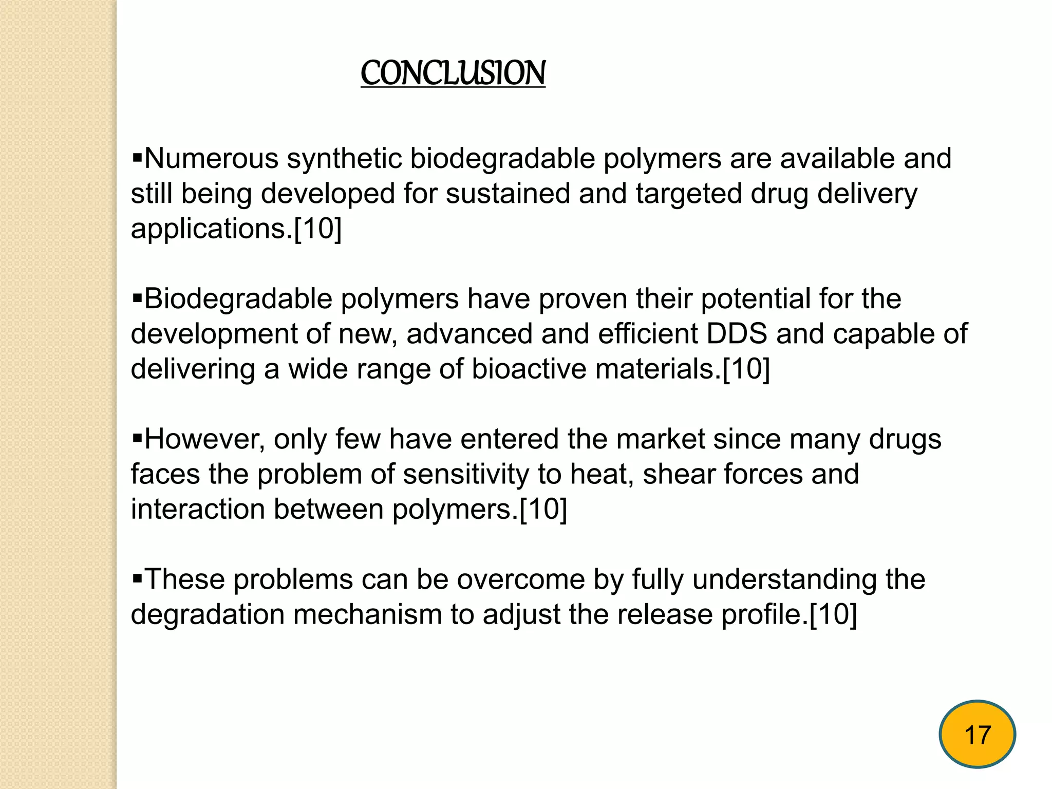 Biodegradable polymers based transdermal drug delivery system | PPTX