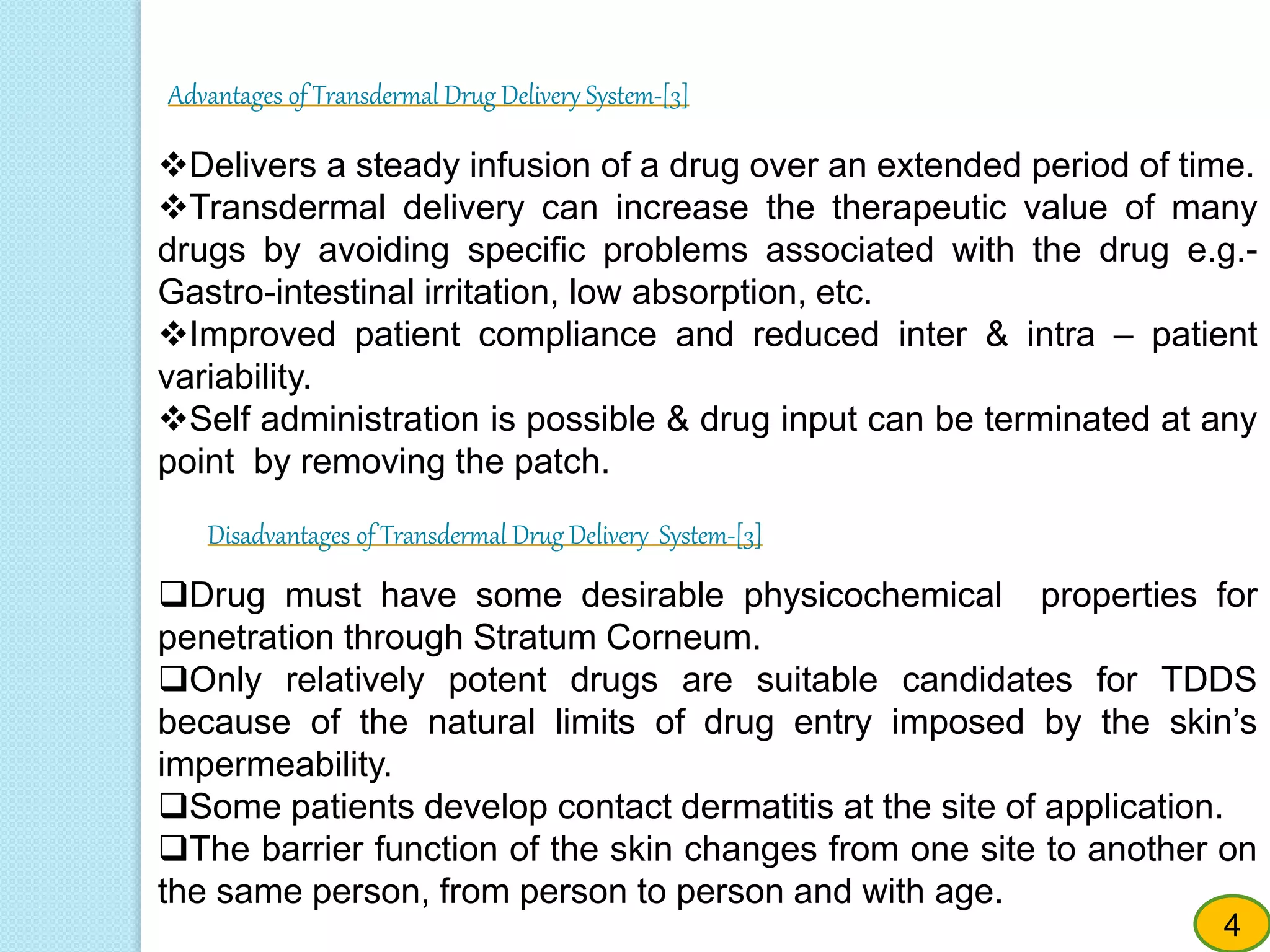 Biodegradable polymers based transdermal drug delivery system | PPTX