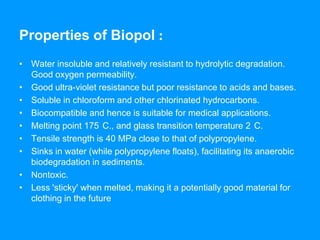 Biodegradable polymers by madhuri phute | PPSX