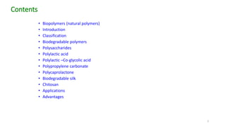 Biodegradable polymers Dr Anu Sukhdev | PPT