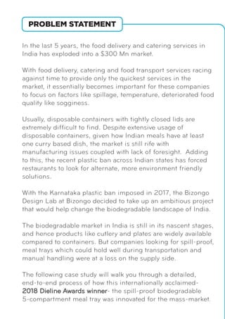 Biodegradable spill proof meal tray | PDF | Green Solutions | Business