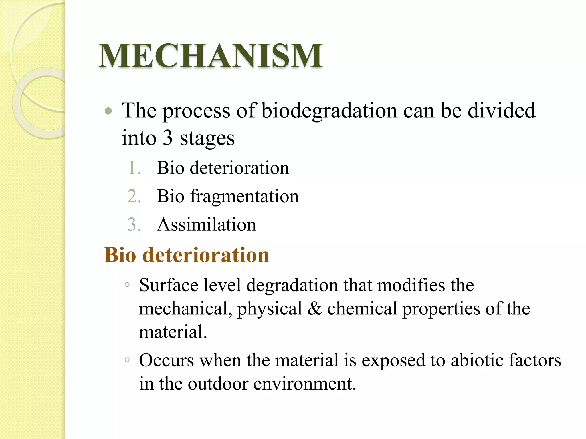Biodegradation | PPTX